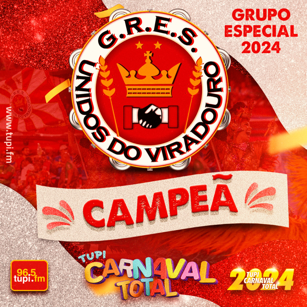Unidos do Viradouro é a campeã do Carnaval 2024 - Super Rádio Tupi