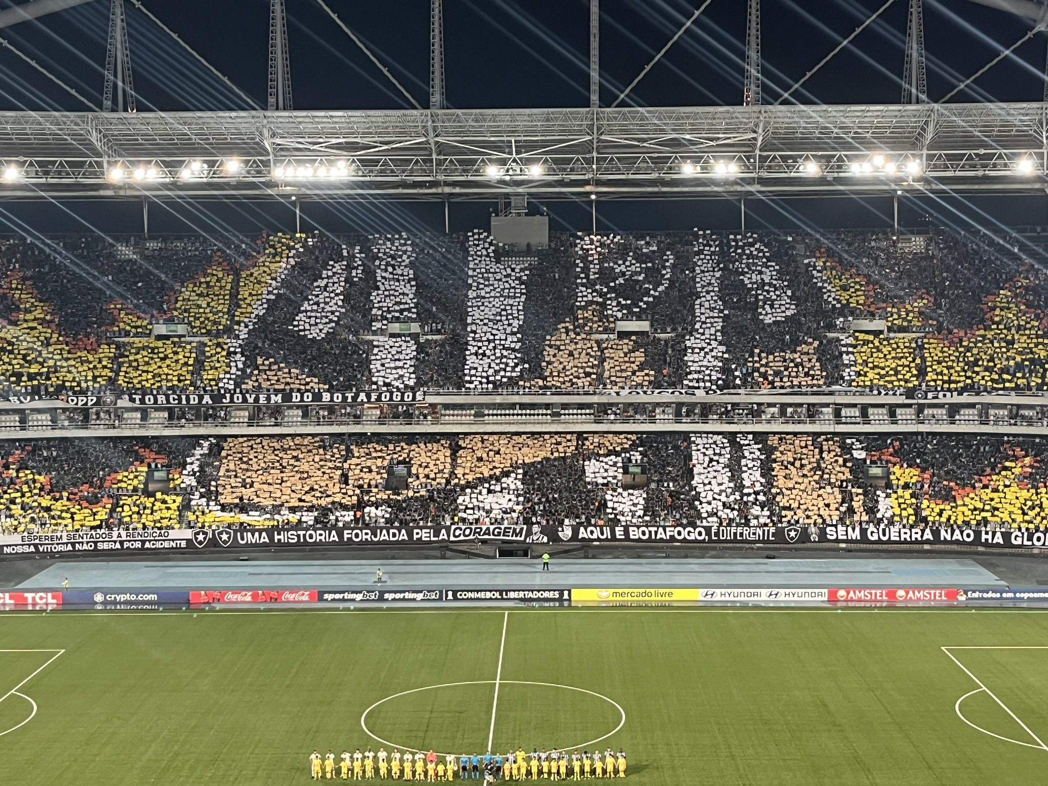 Torcida do Botafogo dá show em novo mosaico antes de partida da ...