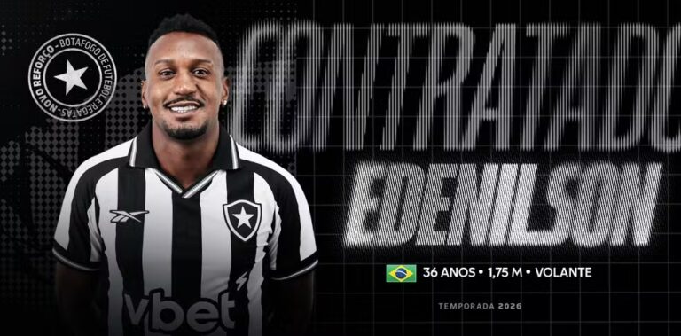 Botafogo confirma a contratação do volante Edenílson - Super Rádio Tupi