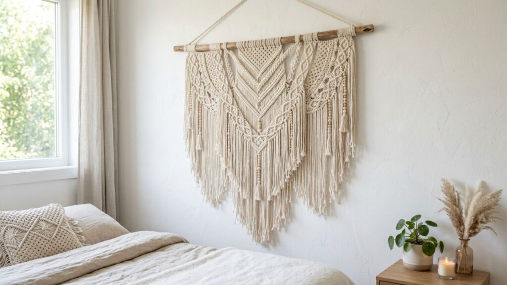 O crochê boho que está deixando quartos e salas com um visual mais leve ...
