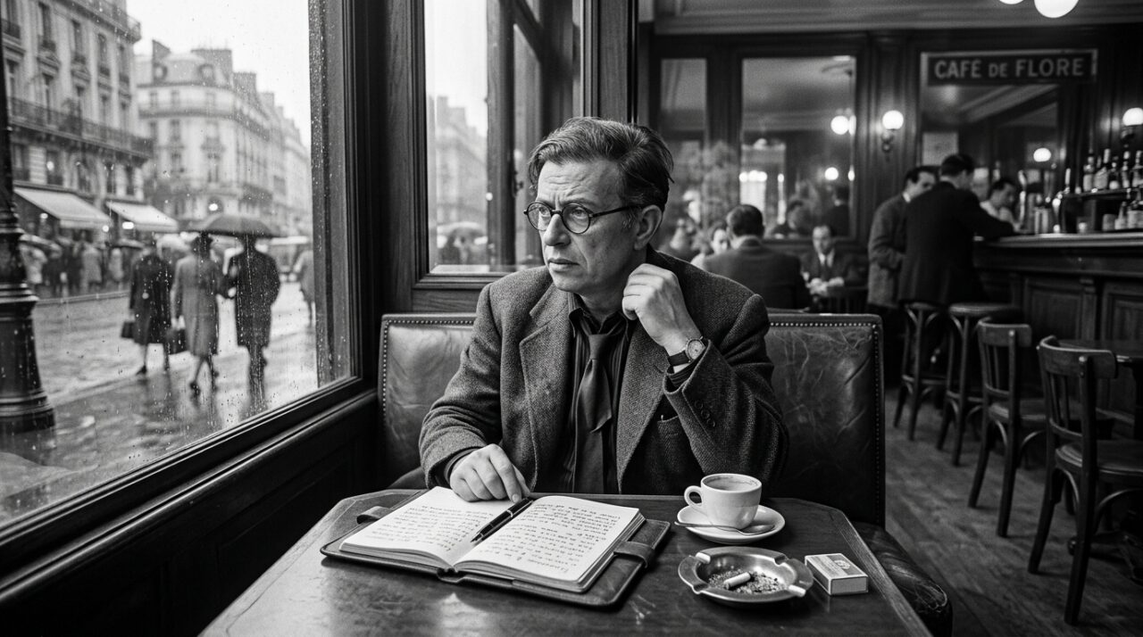 Citação do dia de Jean-Paul Sartre: "Se você se sente sozinho quando ...