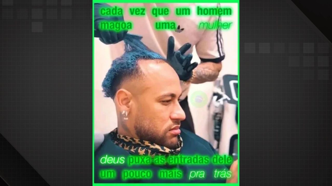 Luana Piovani volta a provocar Neymar com meme sobre calvície