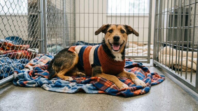 Cão Goofy se transforma após ganhar suéter em resgate emocionante ...
